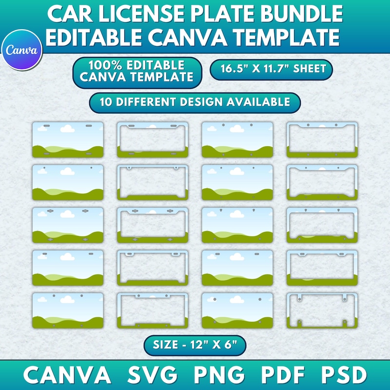 Licence Plate Frame Frame - Etsy