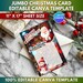 30x Jumbo Christmas Card Template Bundle | Editable Christmas Card ...