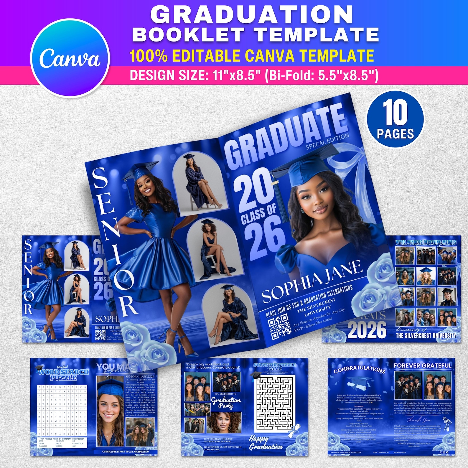 10x Graduation Activity Booklet Bundle | 2026 Senior GRAD Magazine ...