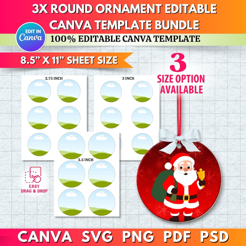 5 Inch Custom Ornament - Etsy