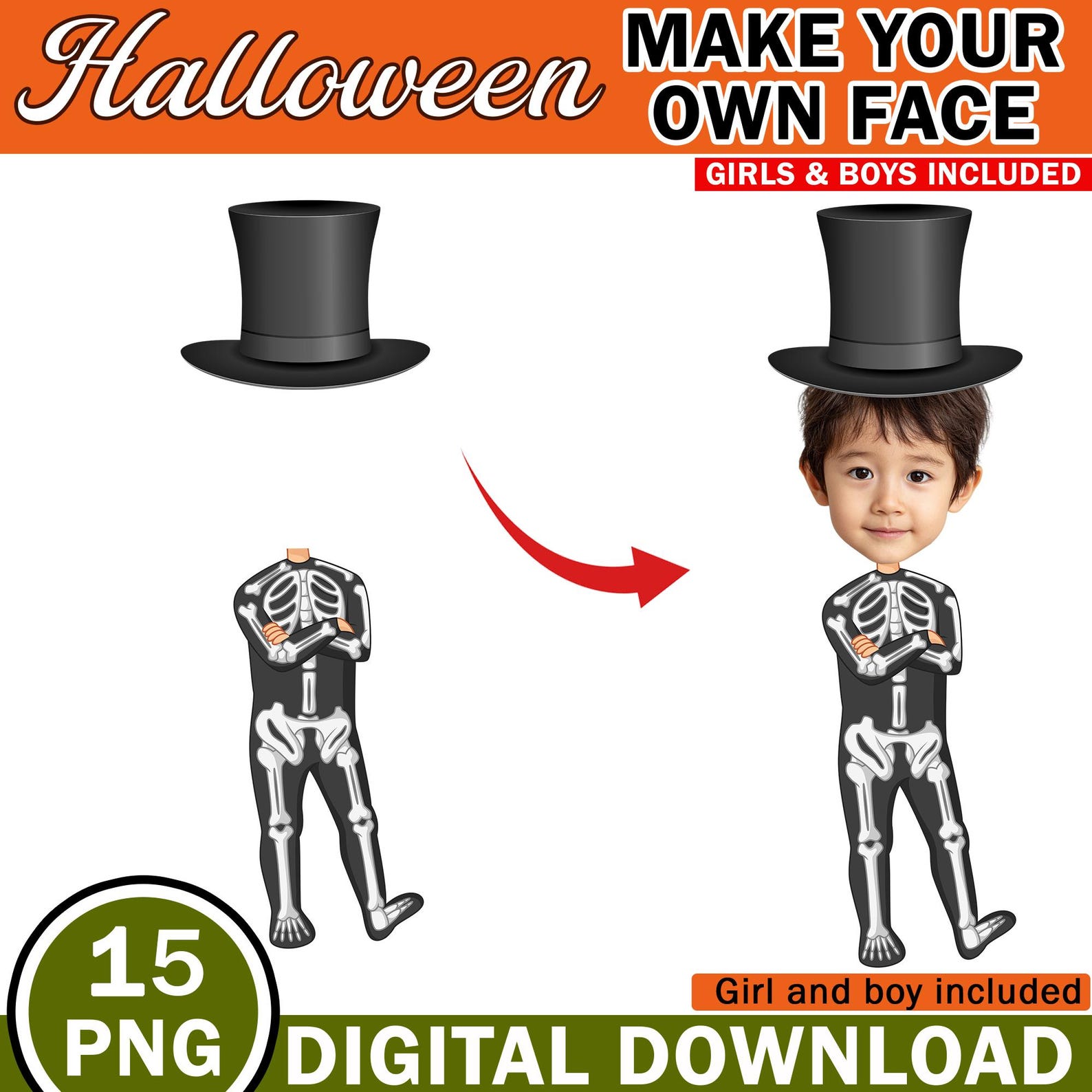 15x Halloween Costume Photo Frames | Add Your Own Photo Face Templates ...