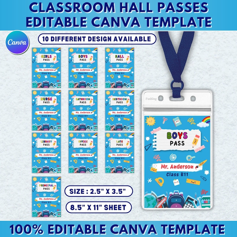 Bathroom Passes - Etsy