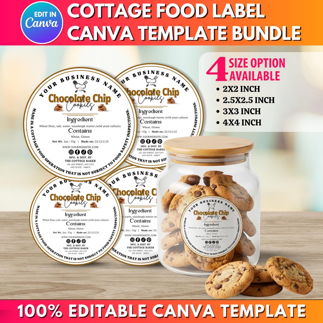 Printable Cottage Food Label Template