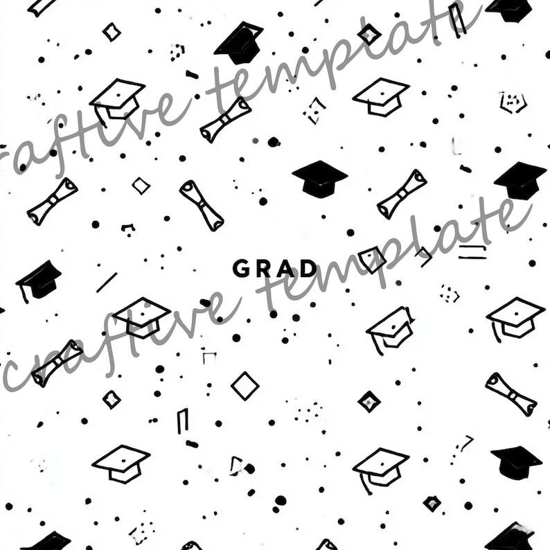 Graduation Digital Paper | Class of 2026 Seamless Patterns | Senior ...