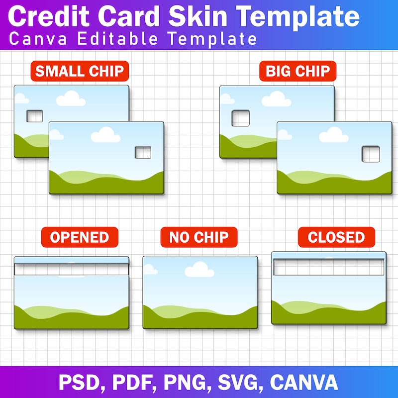 Credit Card Skins Cover - Etsy