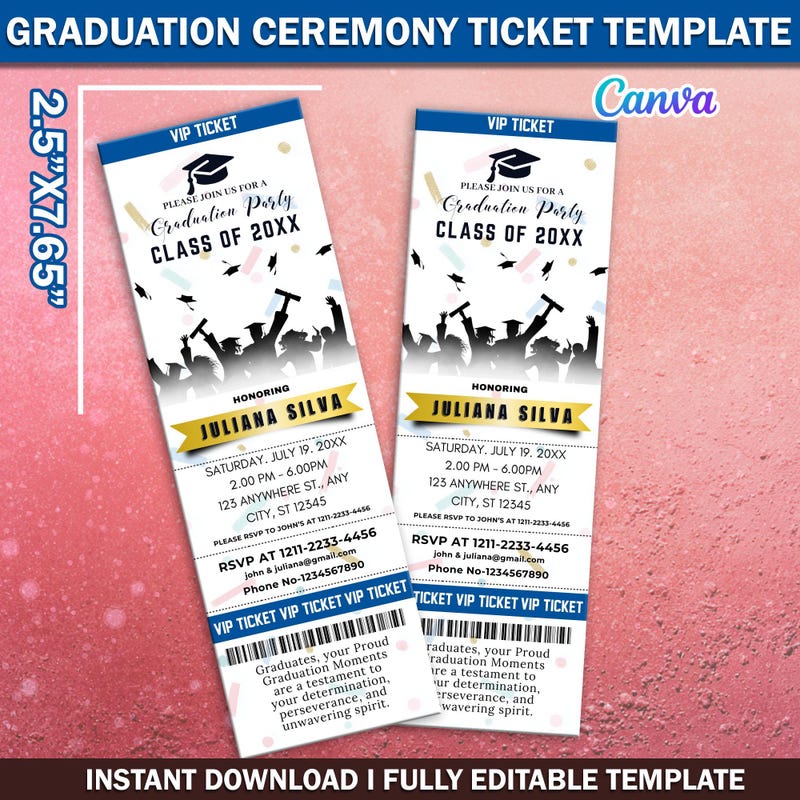 Graduation Ceremony Tickets - Etsy