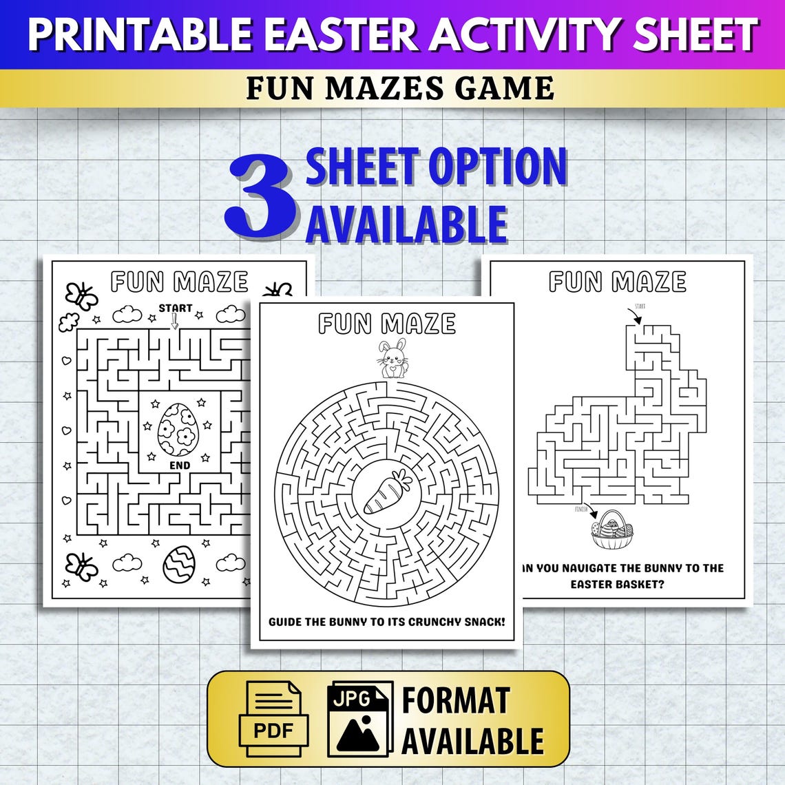 20x Easter Activity Printable Bundle | Kids Easter Games & Word Search ...
