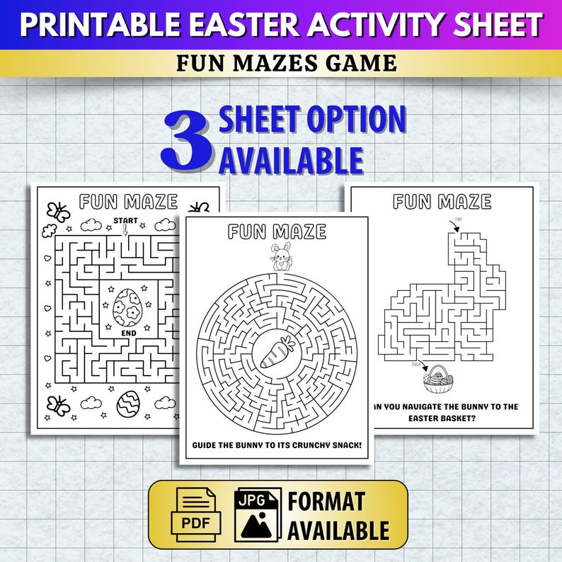 20x Easter Activity Printable Bundle | Kids Easter Games & Word Search ...