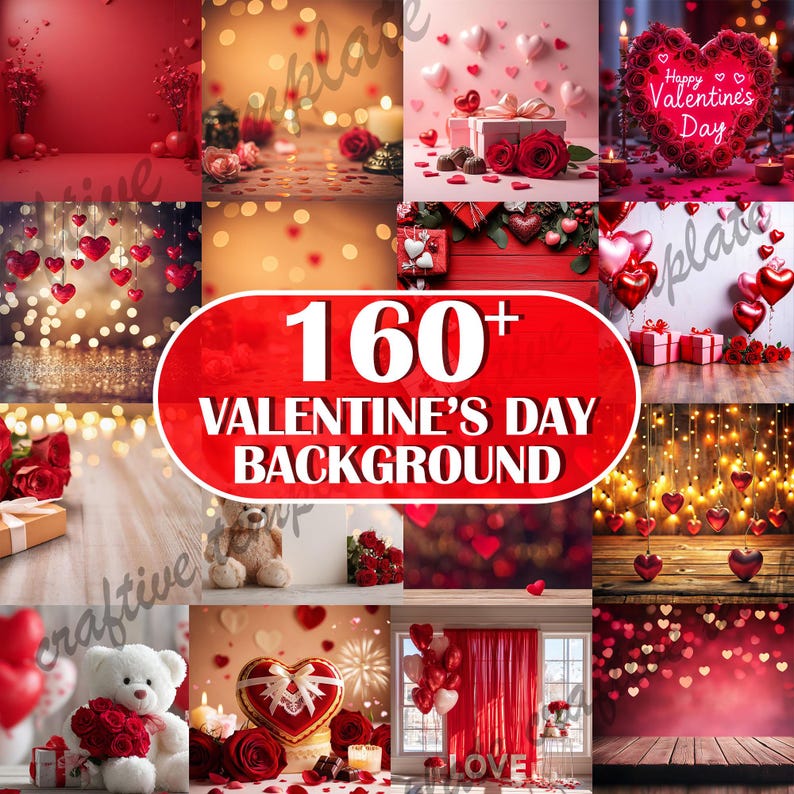 Paquete Super Mega de San Valentín / Plantillas editables de Canva ...