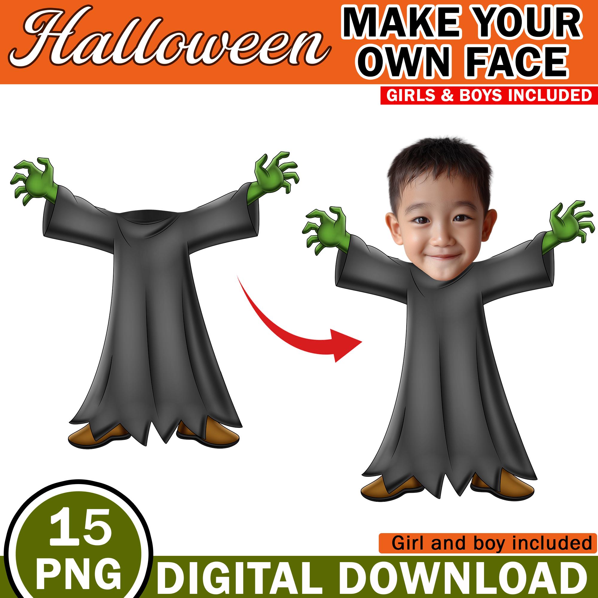 15x Halloween Costume Photo Frames | Add Your Own Photo Face Templates ...