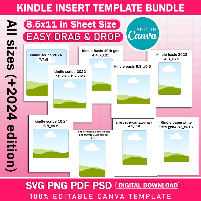 Kindle Insert Printing - Etsy