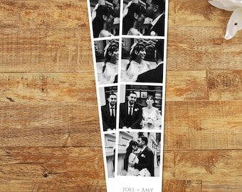 Personalised Photo Strip Bookmark | Photo Booth Strip | Custom Photo ...