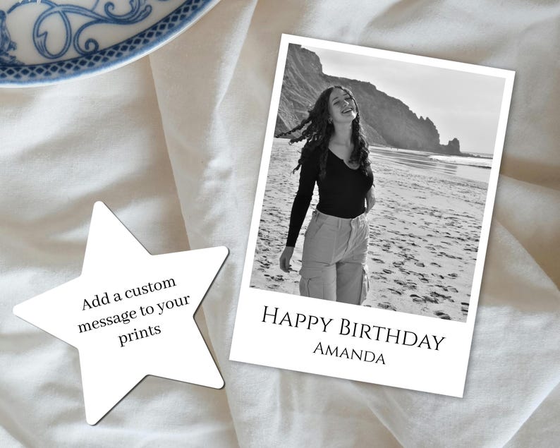 Personalised Instant Photo Style Photo Prints, Custom Photo Gift ...