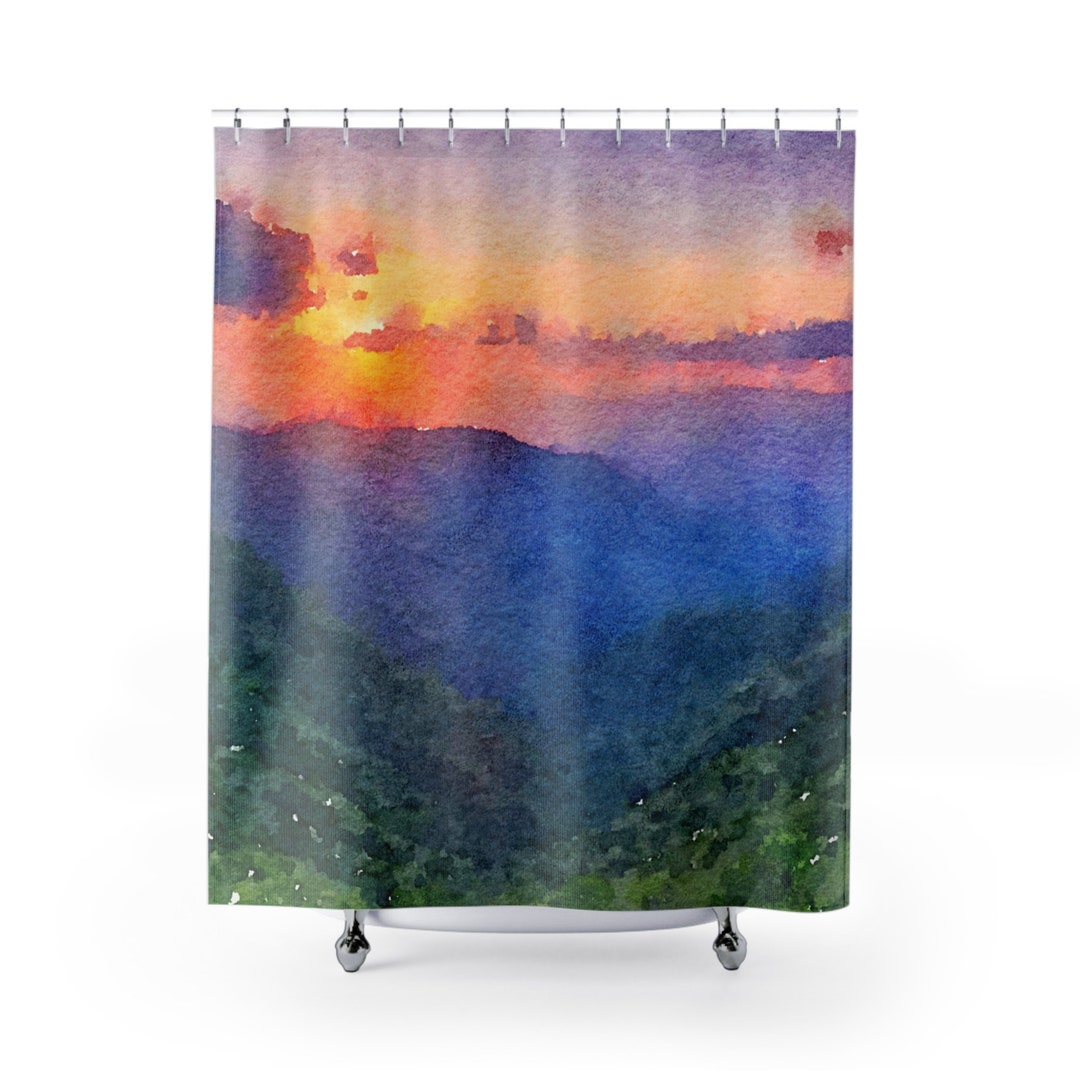Canadian Smoky Mountain Shower Curtain at Marcus Dacomb blog