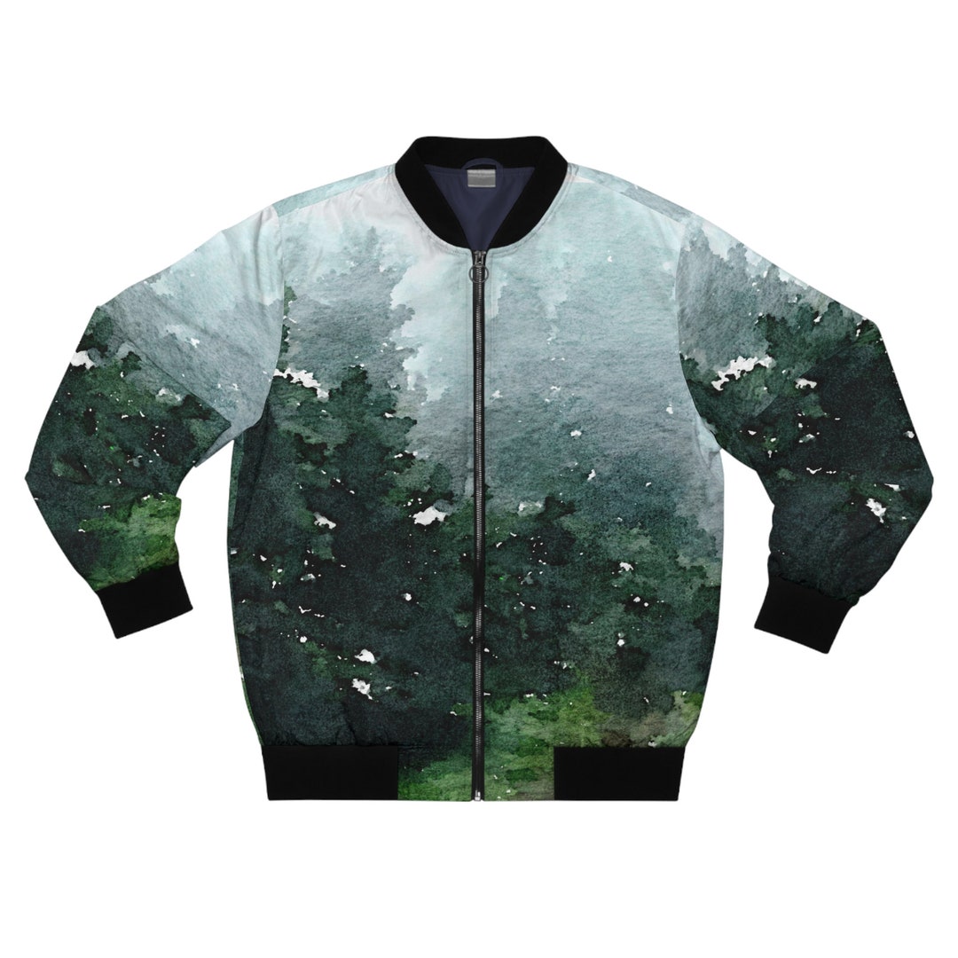 Redwood- Men's AOP Bomber Jacket- Boyfriend Gift Men Dad Groomsmen ...