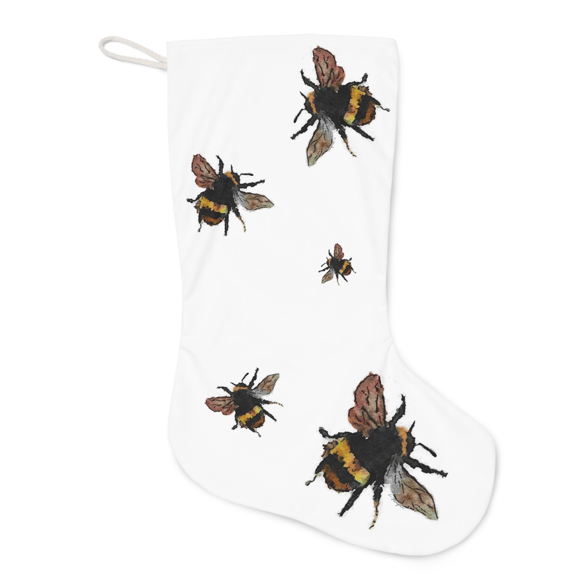 BEE- Art Stocking - Honey Bee Lover Nature Flower Garden Gardener - Etsy