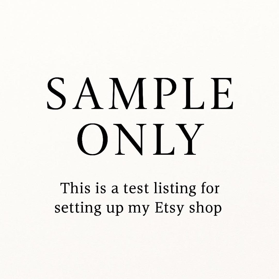 Editable Canva Template - Placeholder Listing for Shop Setup - Etsy