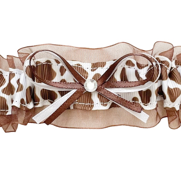 Brown Wedding Garter - Etsy