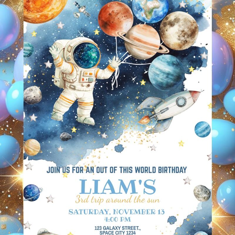 Space Themed Party - Etsy