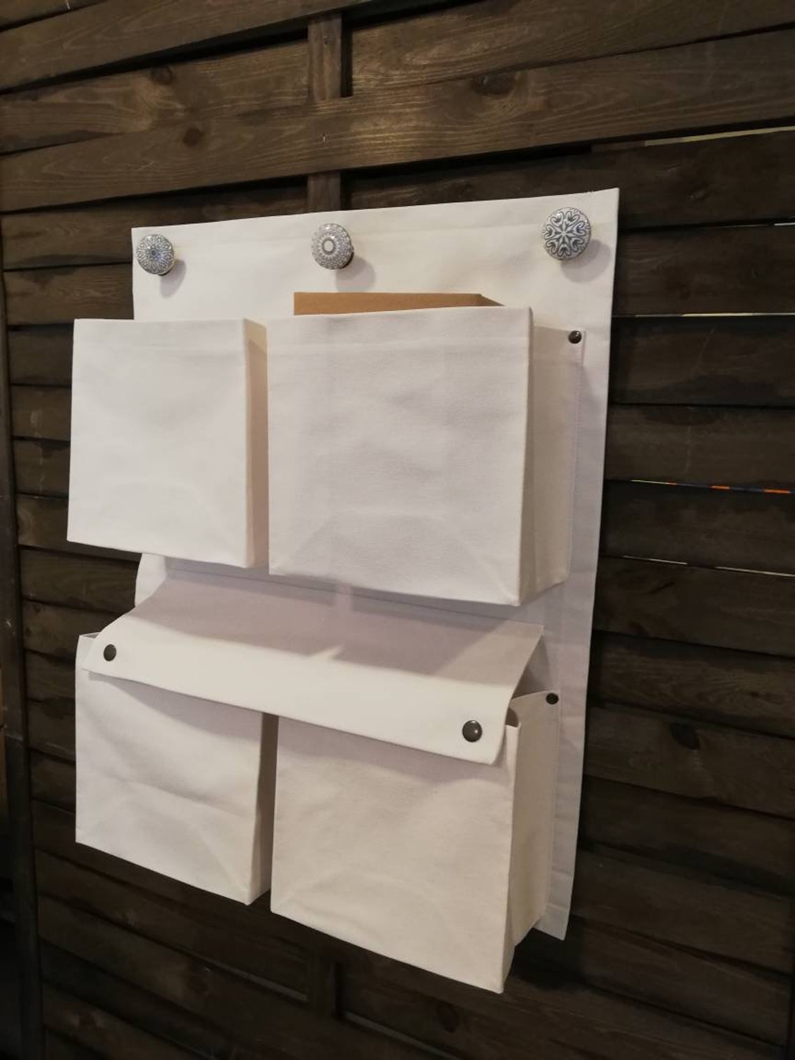 Deep Four Pockets Organizer Canvas Storage Fabric Organizer - Etsy