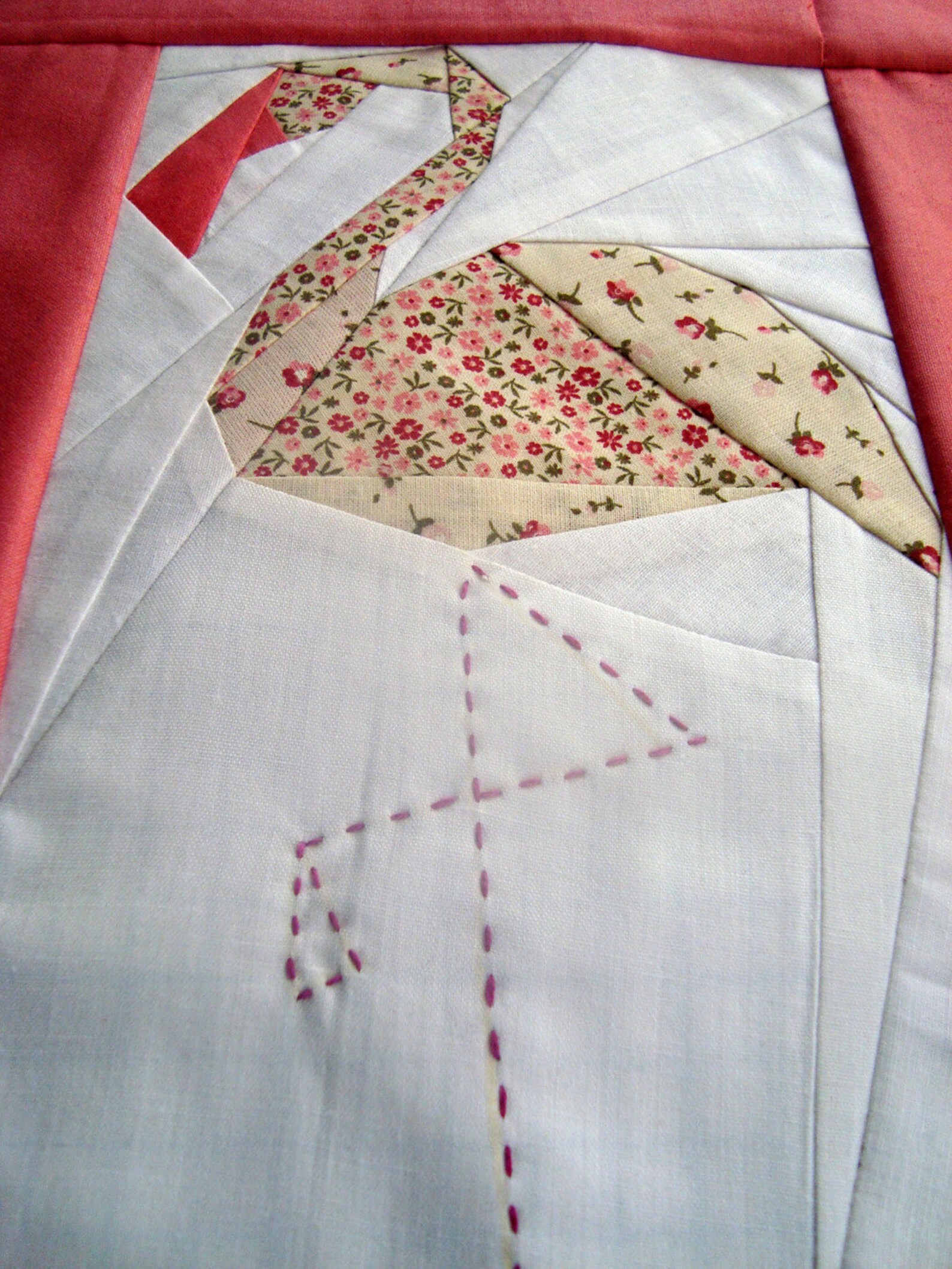 Flamingo, Paper Pieced Quilt Pattern, PDF, Pink - Etsy