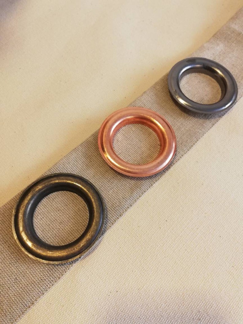 Unbleached Cotton Canvas Hanging Storage: Brass Eyelets, Eco-friendly ...