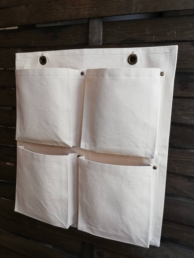 Four Pockets Organizer Canvas Storage Fabric Organizer Girl - Etsy
