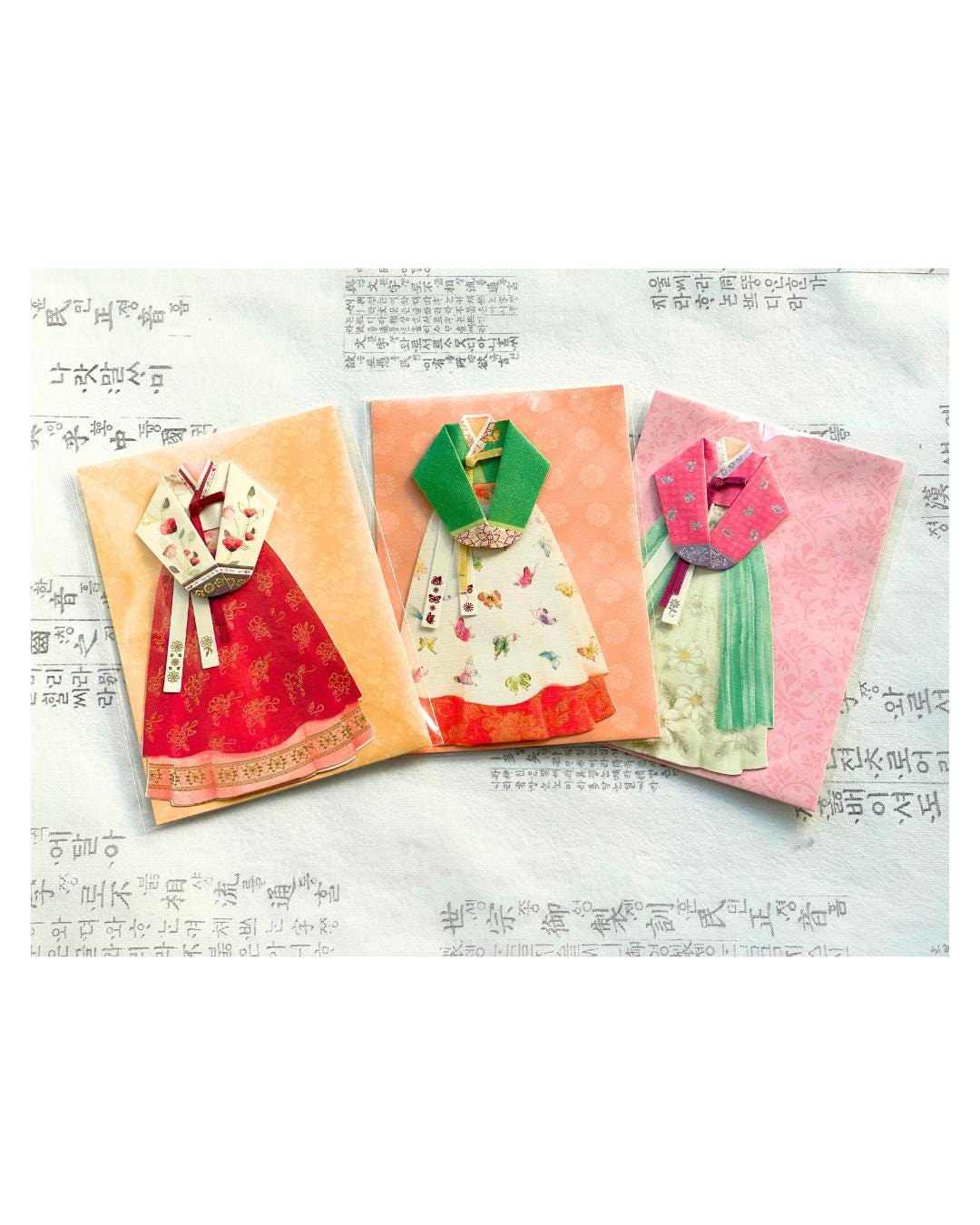 Korean Hanbok Card - Korean Traditional Styles / Korea Gifts / Korea ...