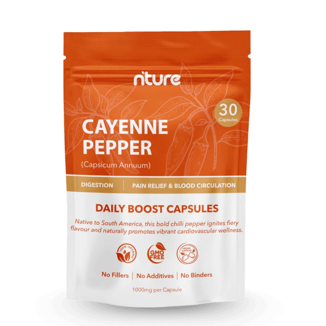 Cayenne Pepper Capsules 1000mg Natural Capsicum Annuum Extract Clean ...