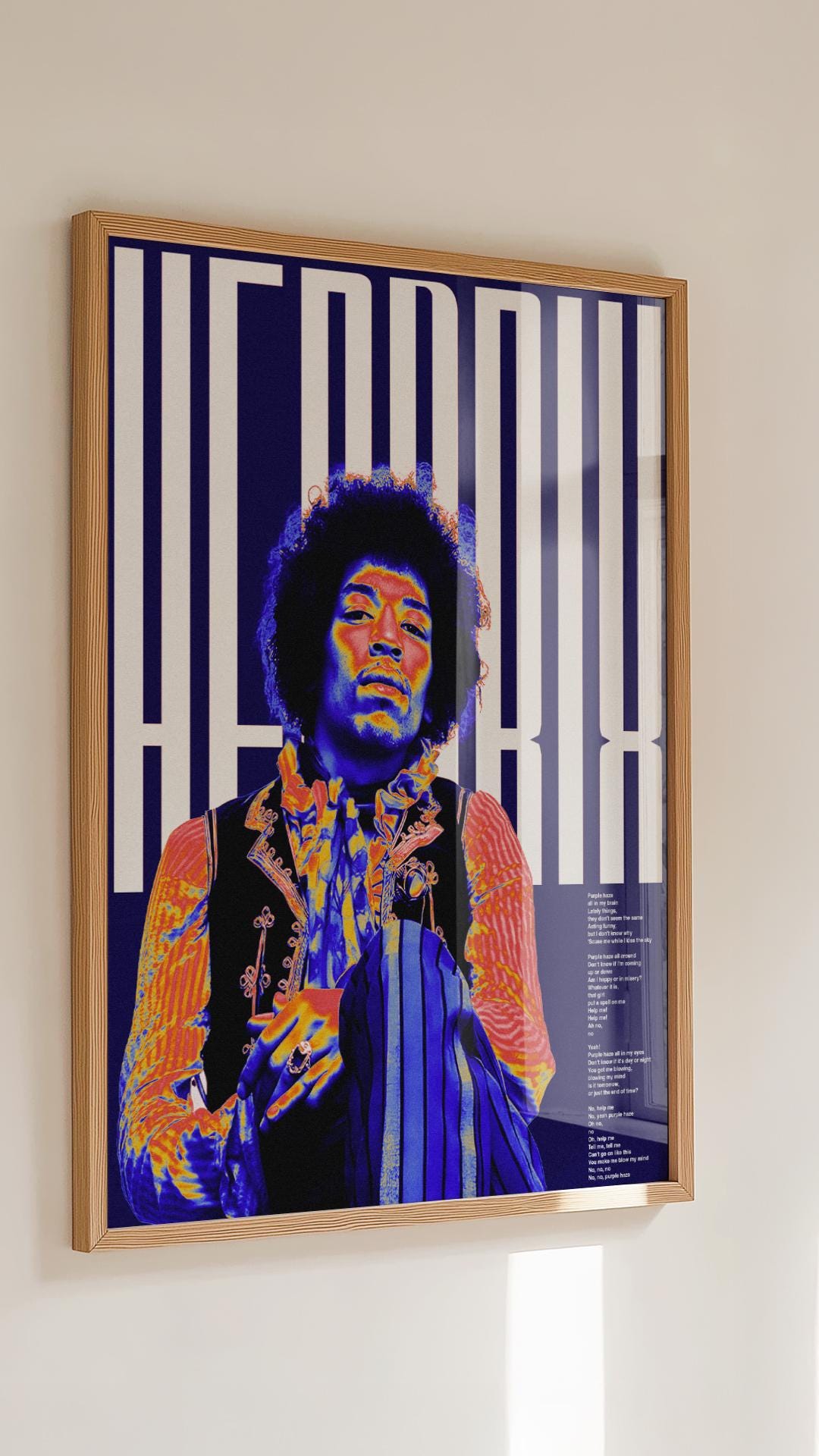 Jimi Hendrix | Typography Art | Music Poster | Song Lyrics | Wall Decor ...