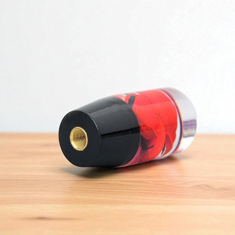 Red Rose Resin Shift Knob 4" – Weighted Manual Transmission Shifter ...