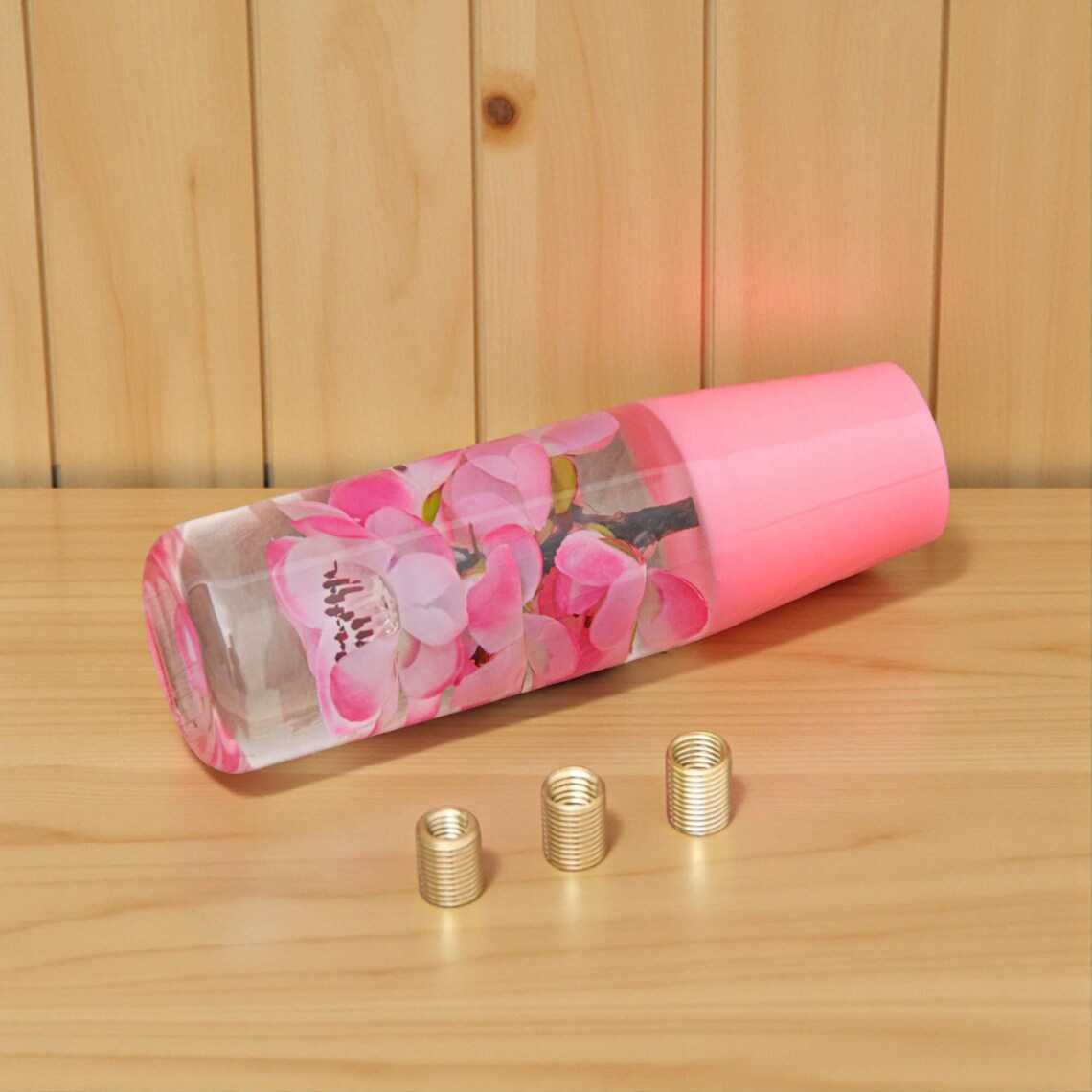 Pink Flower Shift Knob 5.6in – Resin Gear Shifter for Car, JDM Shift ...