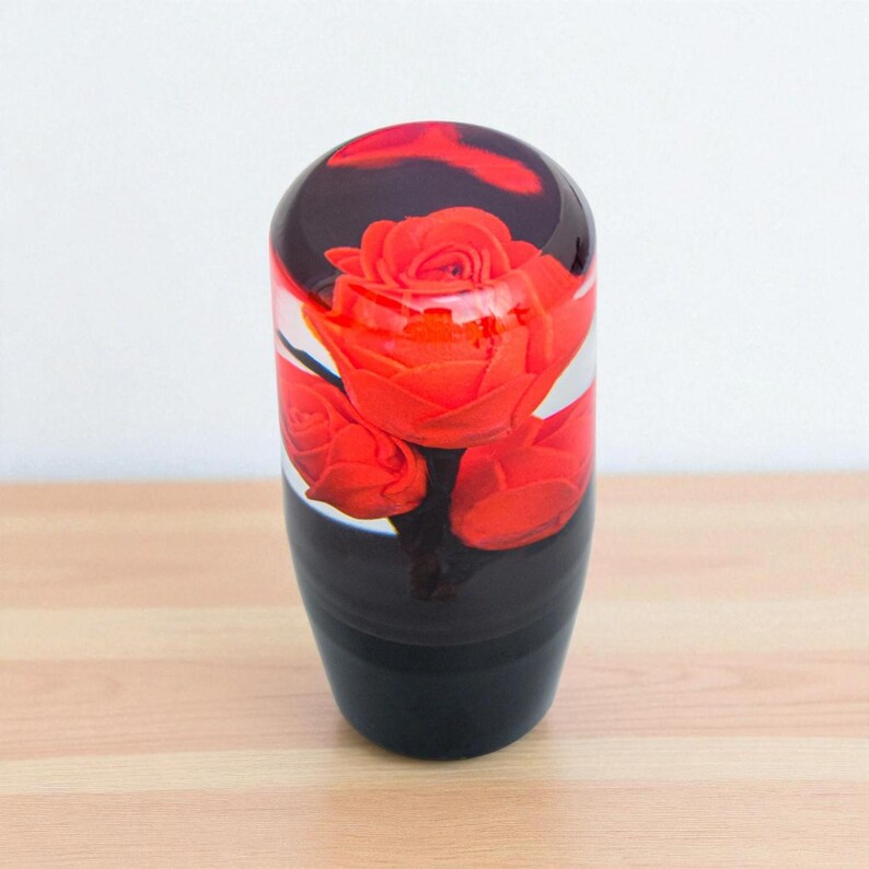 Red Rose Resin Shift Knob 4" – Weighted Manual Transmission Shifter ...