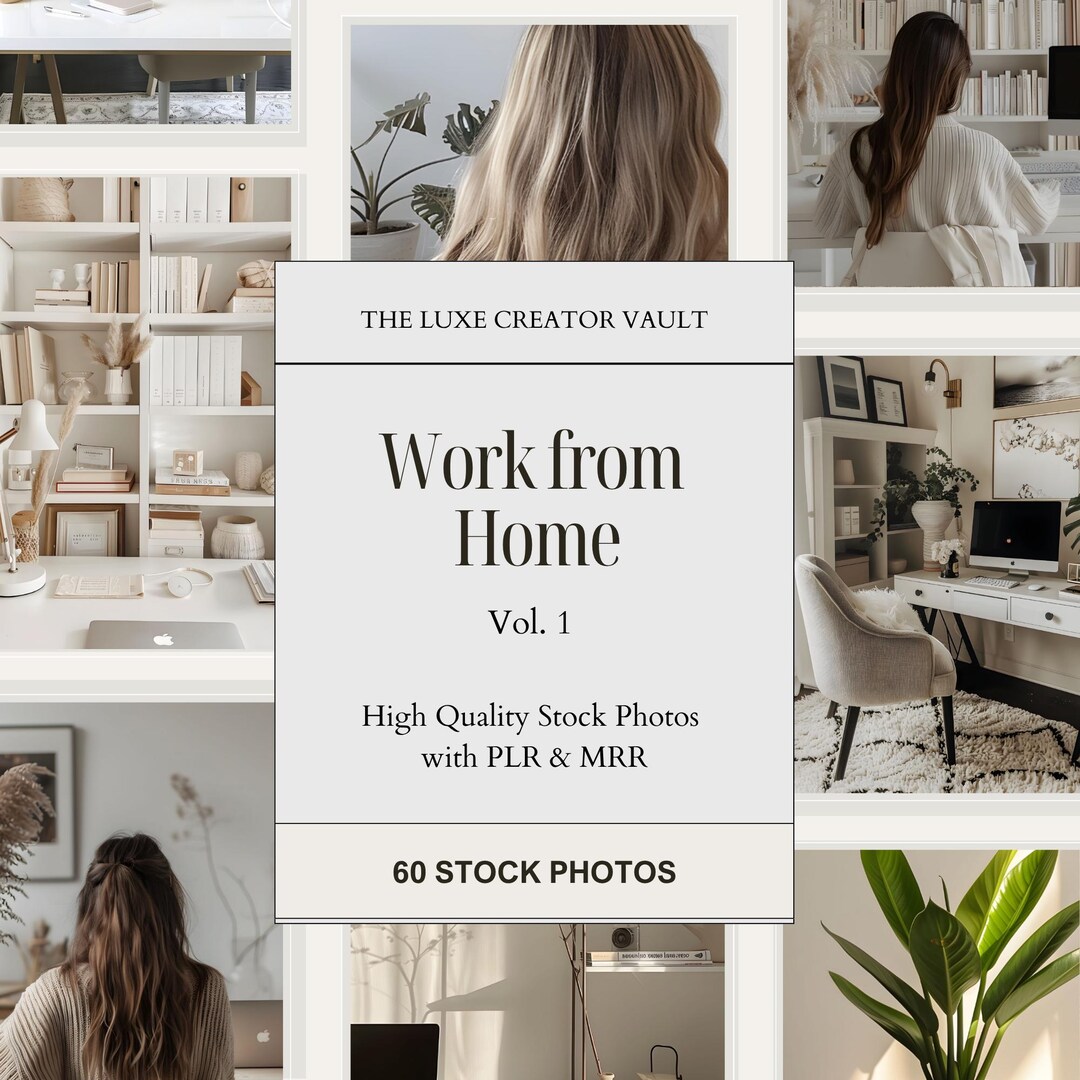 Work From Home Vol. 1 – 60 Home Office Stock Photos | Neutral Workspace ...