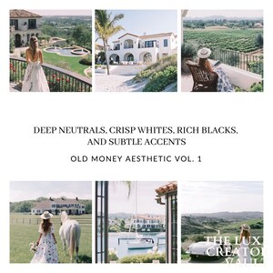 Old Money Aesthetic Vol. 1 Stock Photo Bundle | 100 Timeless Luxury ...