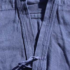 Vintage Japanese Indigo Cotton Sashiko Kendo Gi Aikido Budo Kimono ...