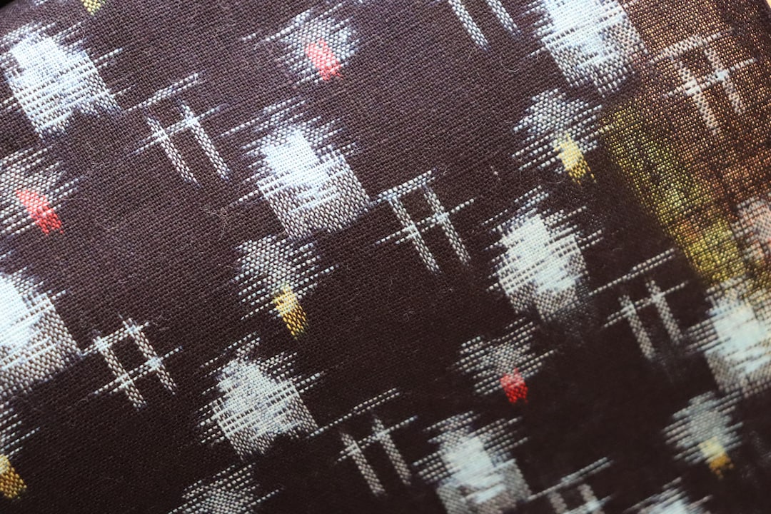 Vintage Japanese Indigo Cotton Kasuri Ikat Kimono Fabric - 60" Artisan ...