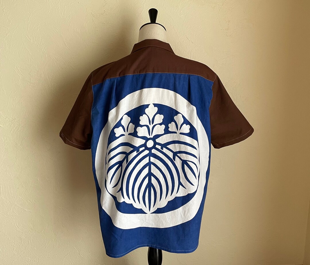 XL Japanese Cotton Huge Family Crest Banner Upcycled Shirt Festival ...
