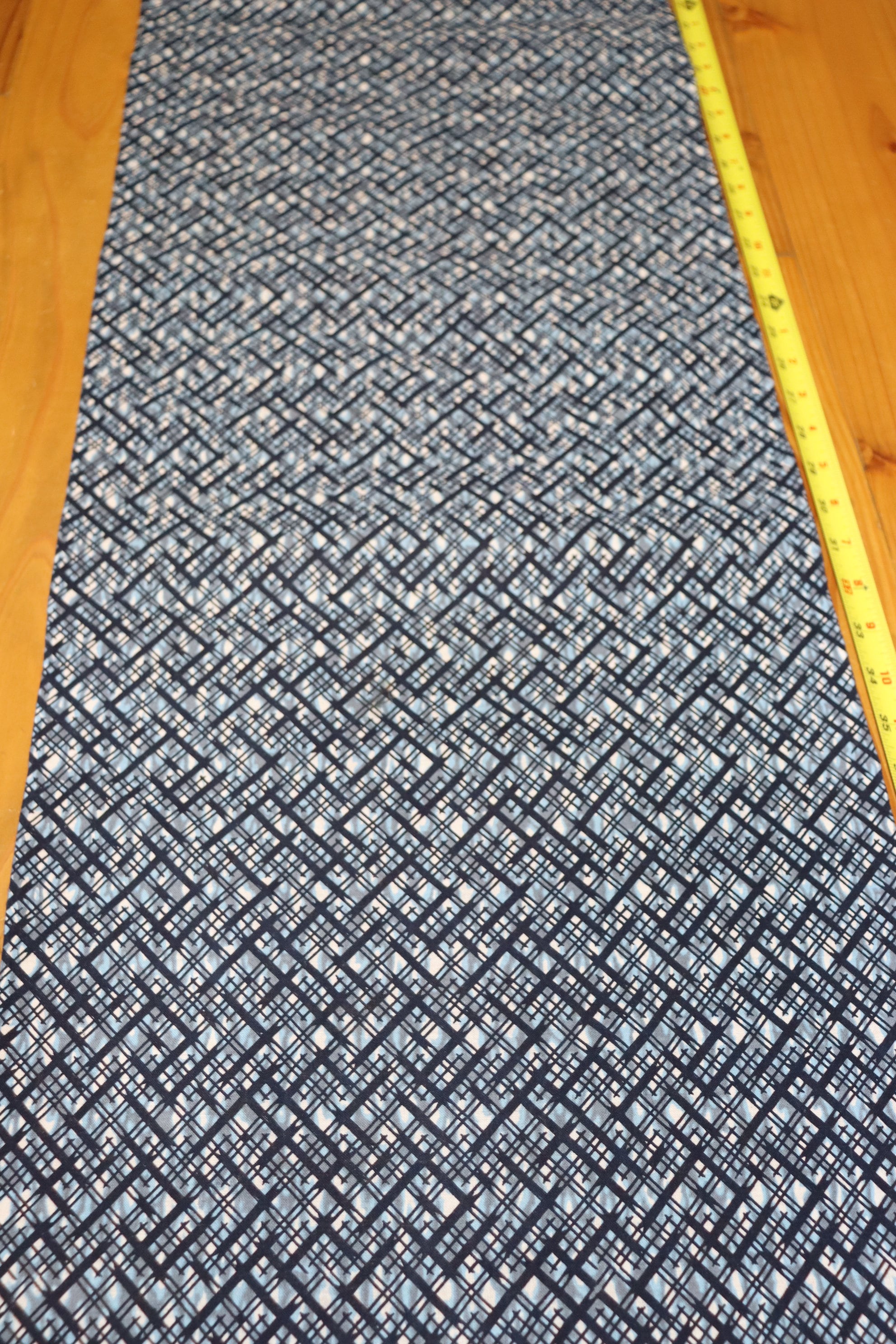 5 FEET Long Vintage Japanese Indigo Cotton Geometric Yukata Kimono ...