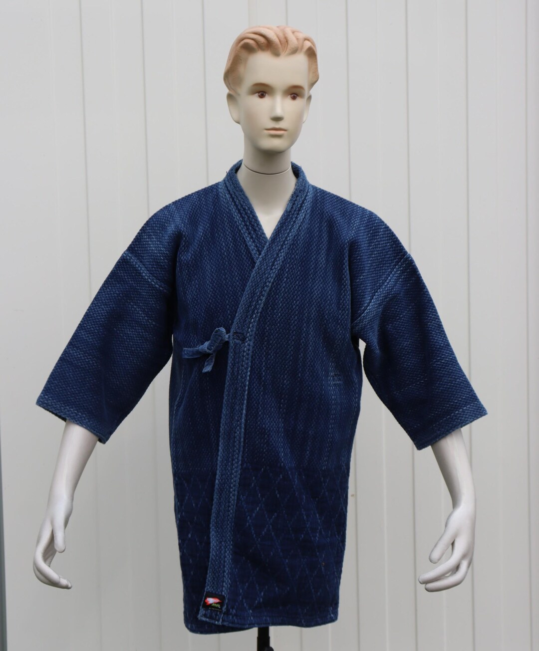 Medium #3.5 Vintage Japanese Aizome Indigo Cotton Kendo Gi Aikido Budo ...