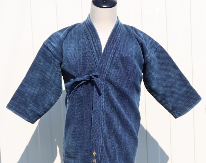 M Vintage Japanese Indigo Cotton Sashiko Boro Kendo Gi Aikido Budo ...