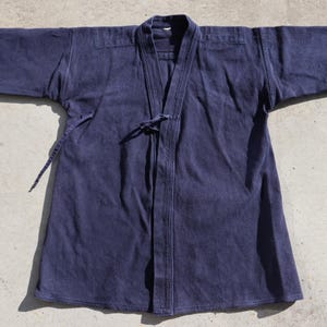 Vintage Japanese Indigo Cotton Sashiko Kendo Gi Aikido Budo Kimono ...