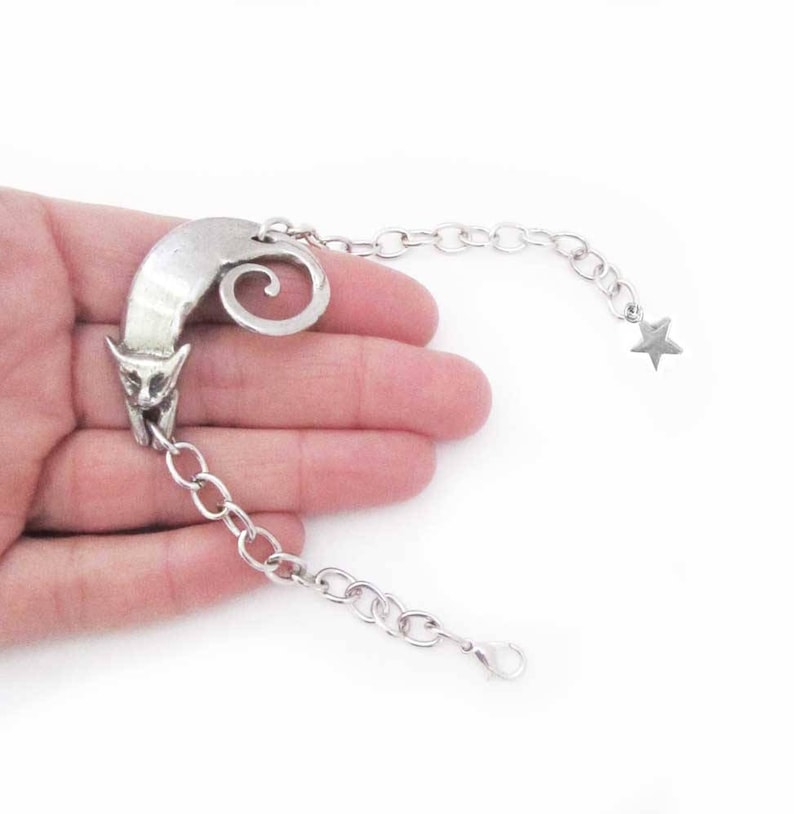 Cat Bracelet Pewter Cat Jewelry From an Original Design by Liza Paizis ...