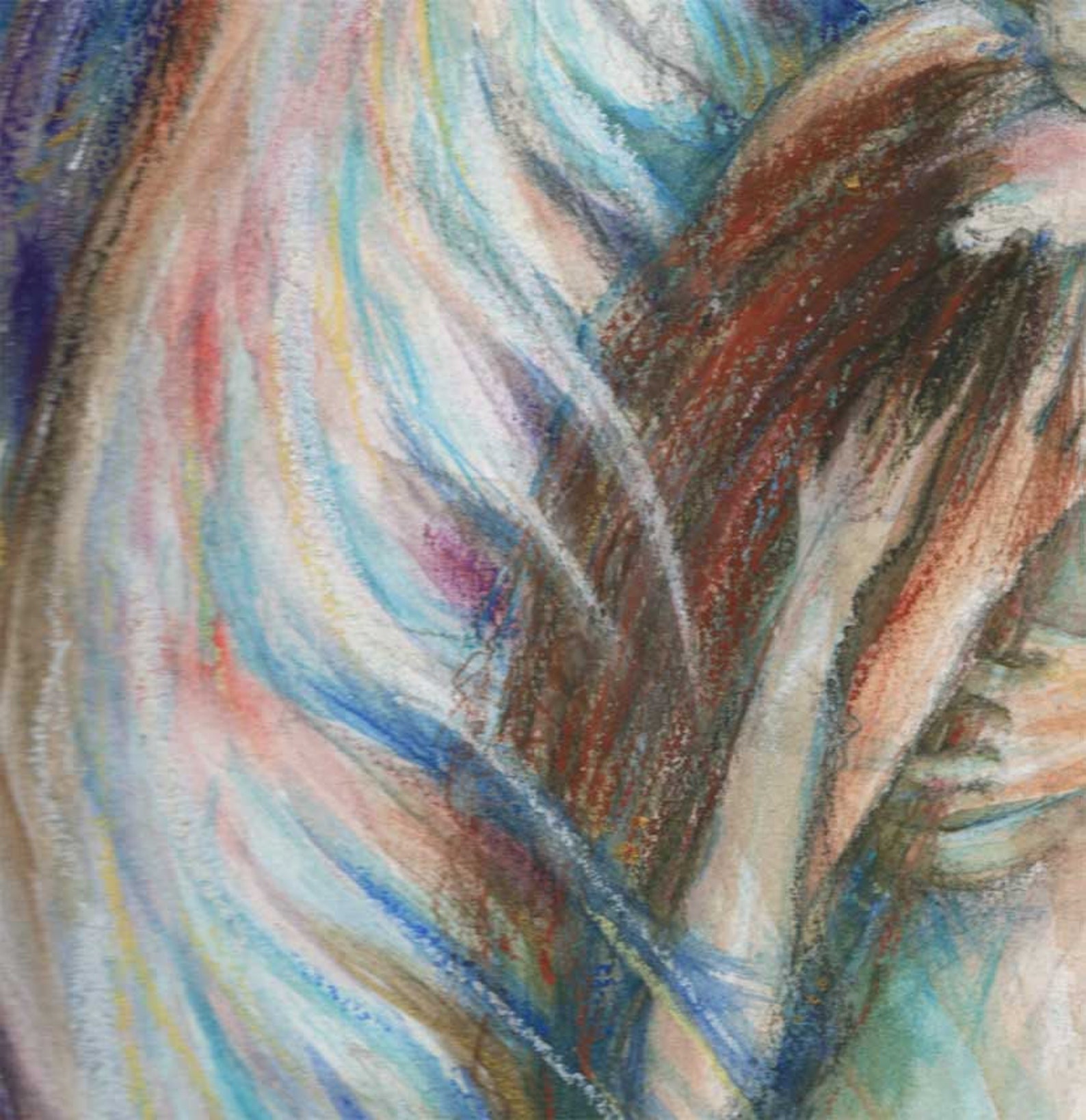 Angels Kiss Romantic Art Print of Two Embracing Lovers Angel Love ...