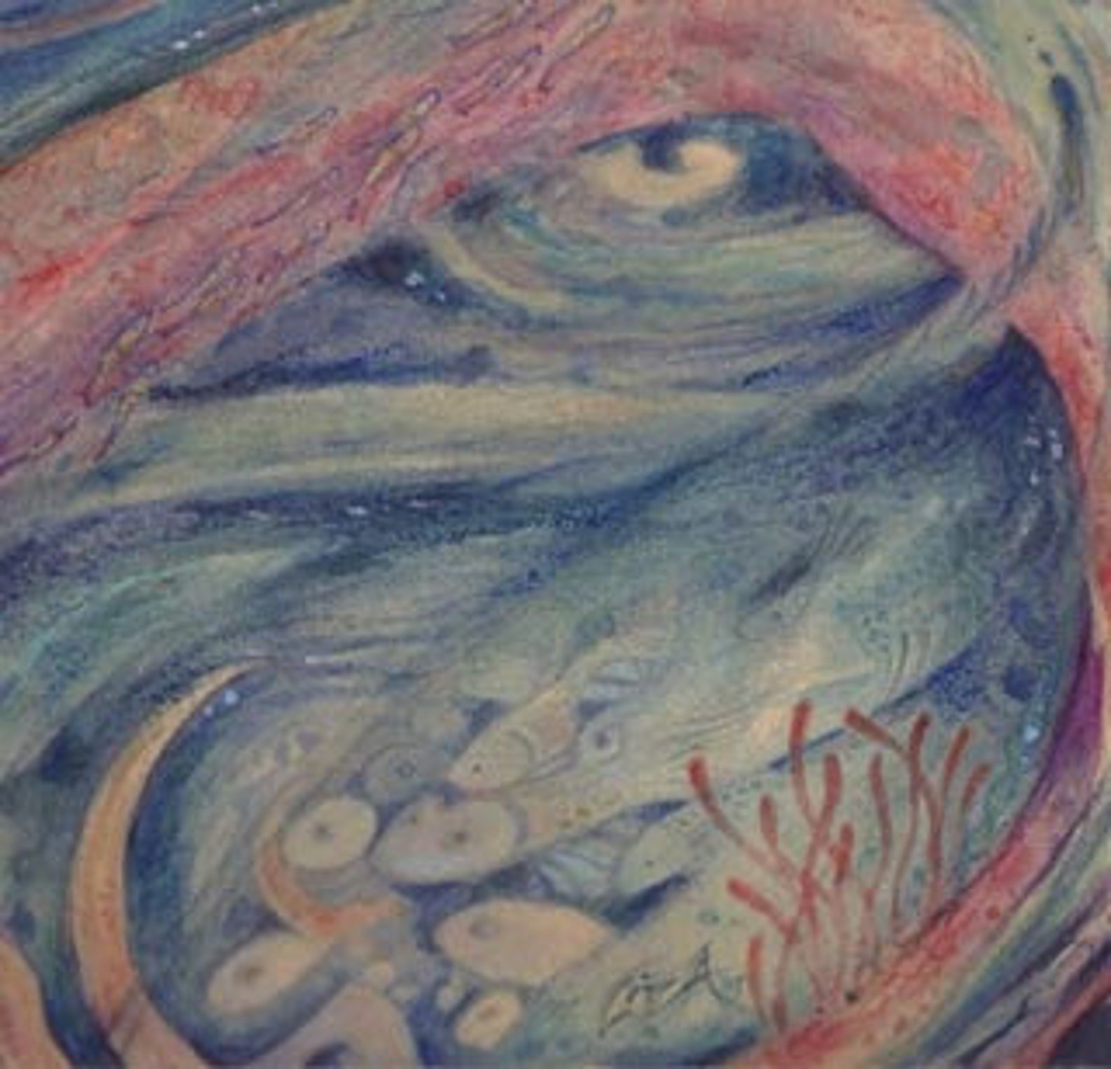 Merrow Kiss Limited Edition Mermaid Poster Print Mermaid and Her Lover ...