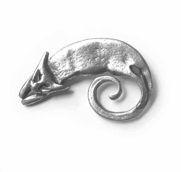 Cat Brooch Pewter Cat Pin an Original Cat Jewelry Design Cat | Etsy
