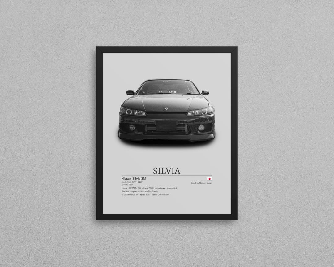 Nissan Silvia S15 | Car Poster | Home Decor | Physical Print - Etsy