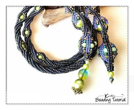 Herringbone Stitch Lariat Necklace Pattern Beading Patterns FAERIE ...