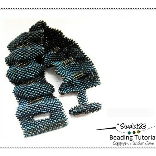 Peyote Stitch Bead Pattern Royal Ruffles Beaded Bracelet - Etsy Israel