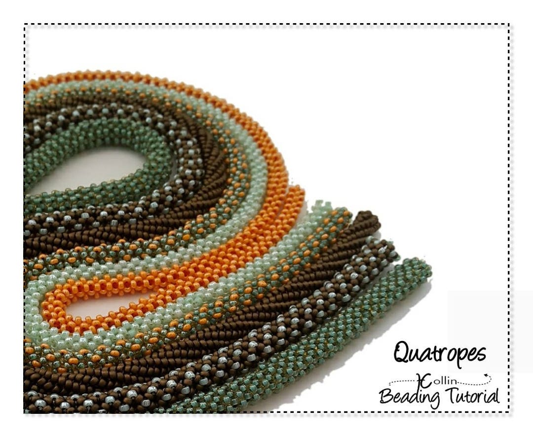 Tubular Rope Beading Tutorials: CRAW, PRAW, Herringbone, Chenille (PDF ...